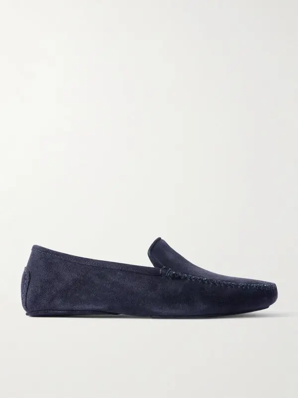 Thom Sweeney Suede Slippers