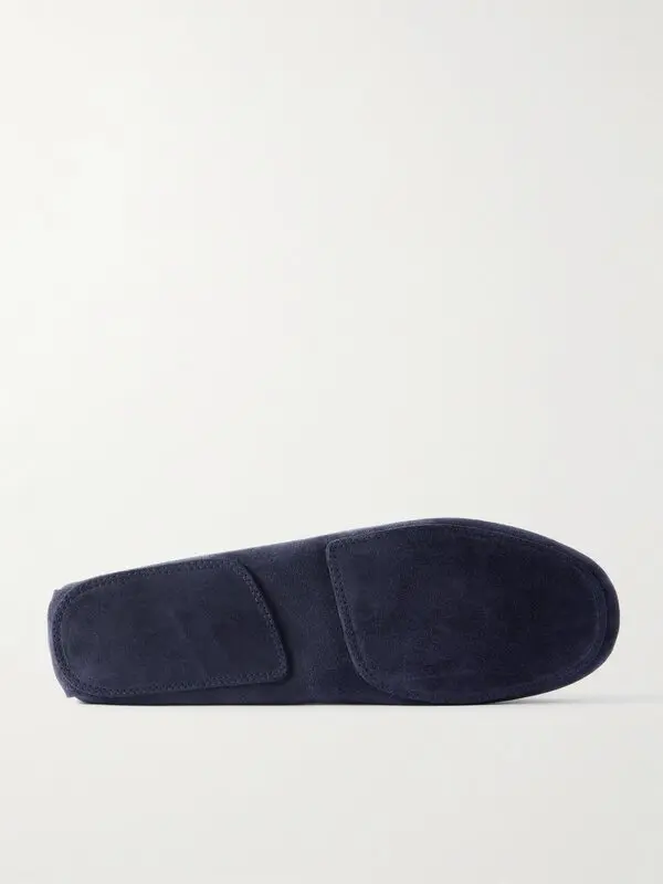 Thom Sweeney Suede Slippers