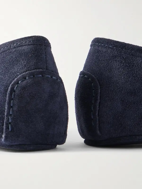 Thom Sweeney Suede Slippers