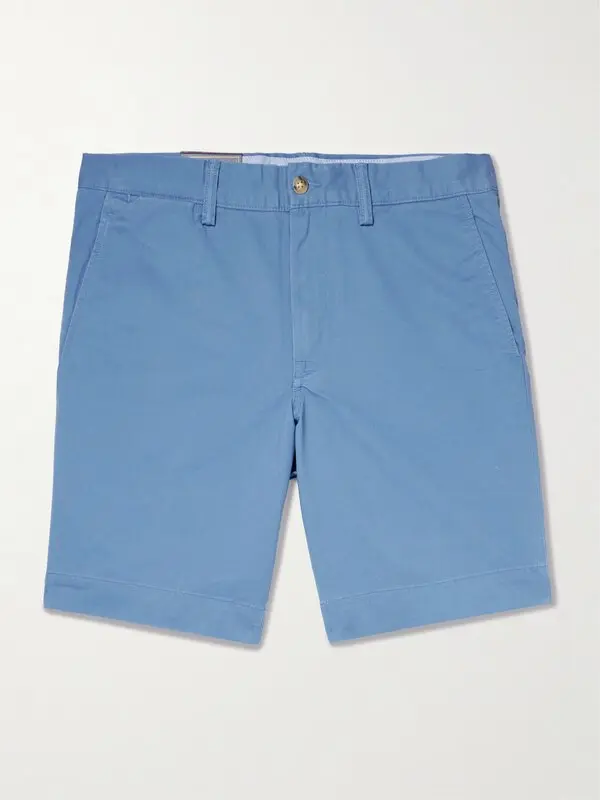 Polo Ralph Lauren Bedford Straight-leg Cotton Oxford Shorts - Blue