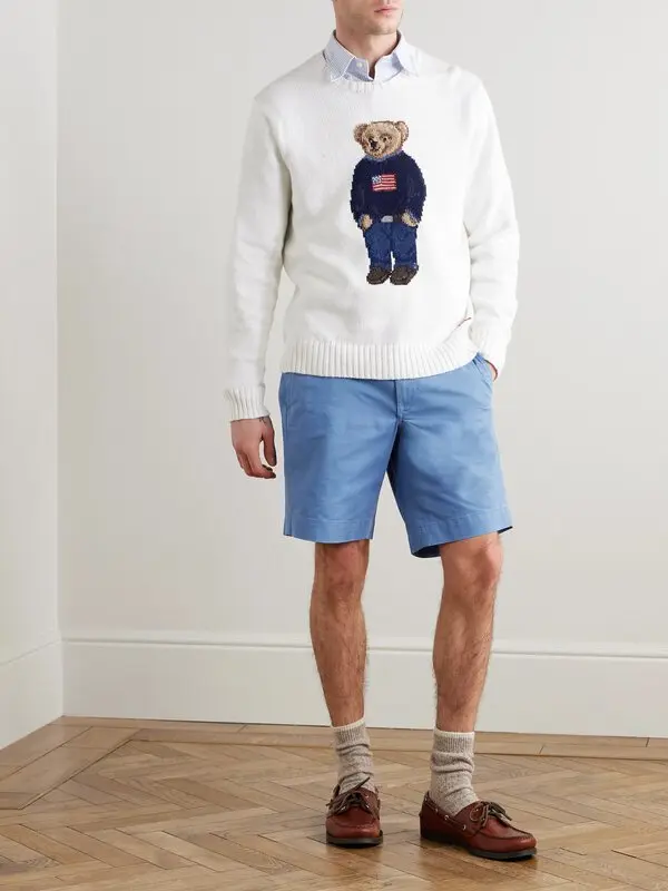 Polo Ralph Lauren Bedford Straight-leg Cotton Oxford Shorts - Blue