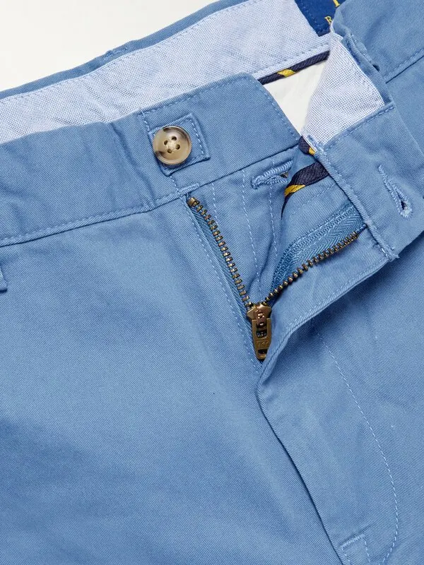 Polo Ralph Lauren Bedford Straight-leg Cotton Oxford Shorts - Blue