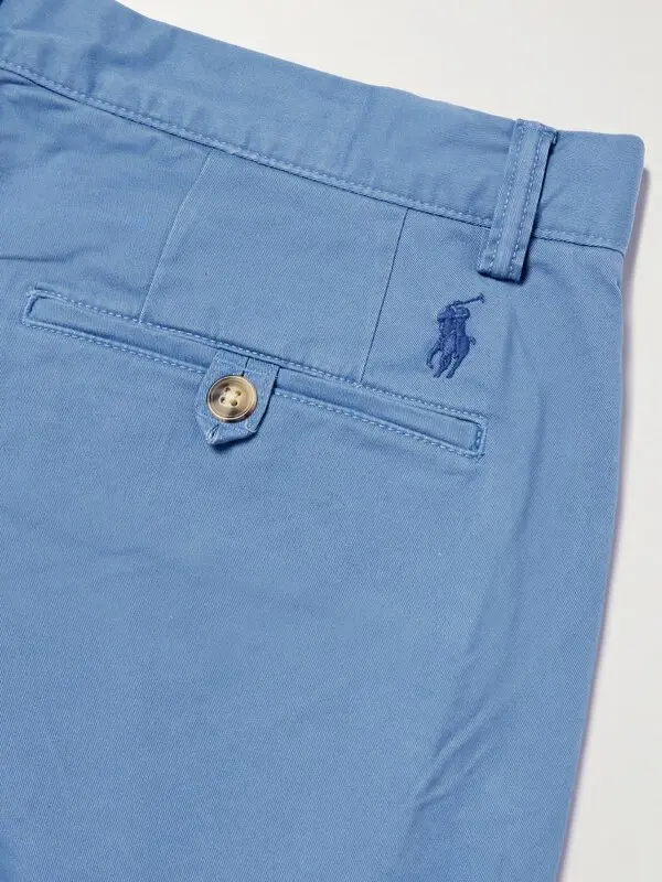 Polo Ralph Lauren Bedford Straight-leg Cotton Oxford Shorts - Blue