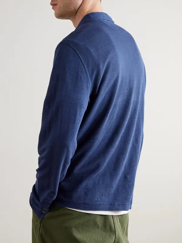 Polo Ralph Lauren Linen Polo Shirt - Blue