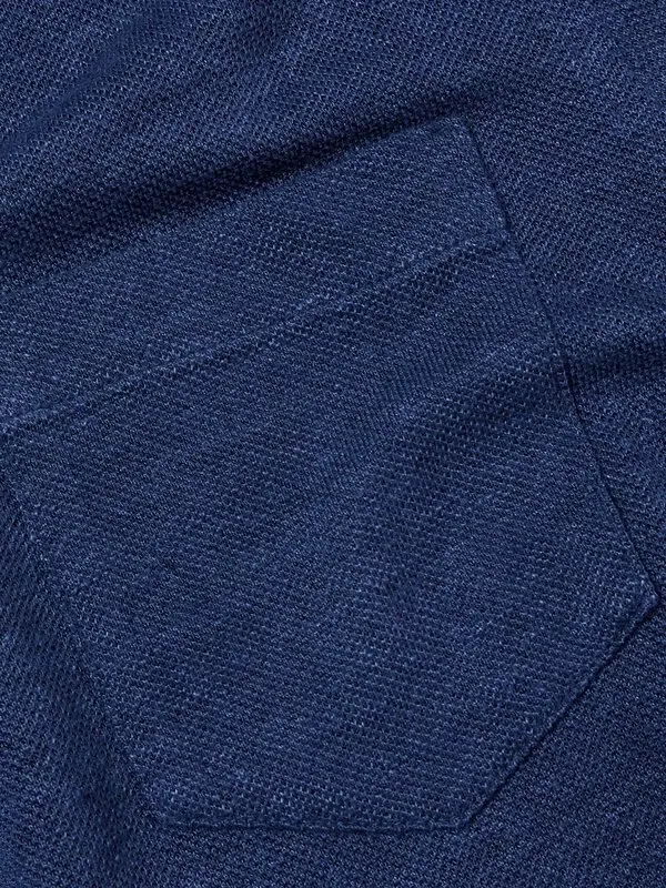 Polo Ralph Lauren Linen Polo Shirt - Blue