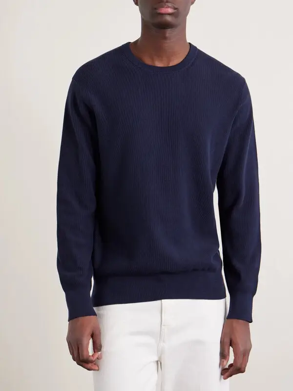 Hartford Cotton-piqué Sweater