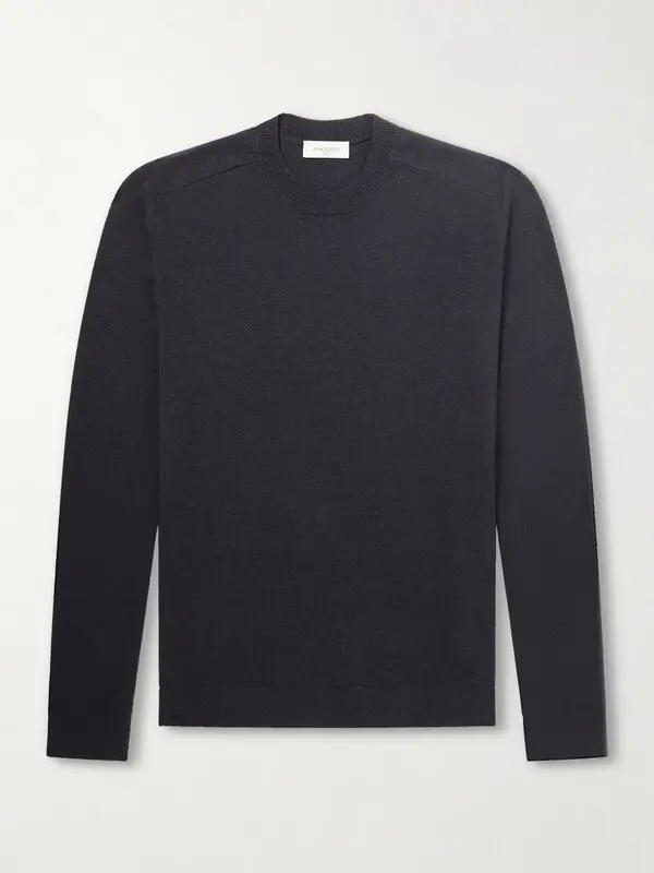 PIACENZA CASHMERE 1733 Cashmere And Linen-blend Sweater - Black
