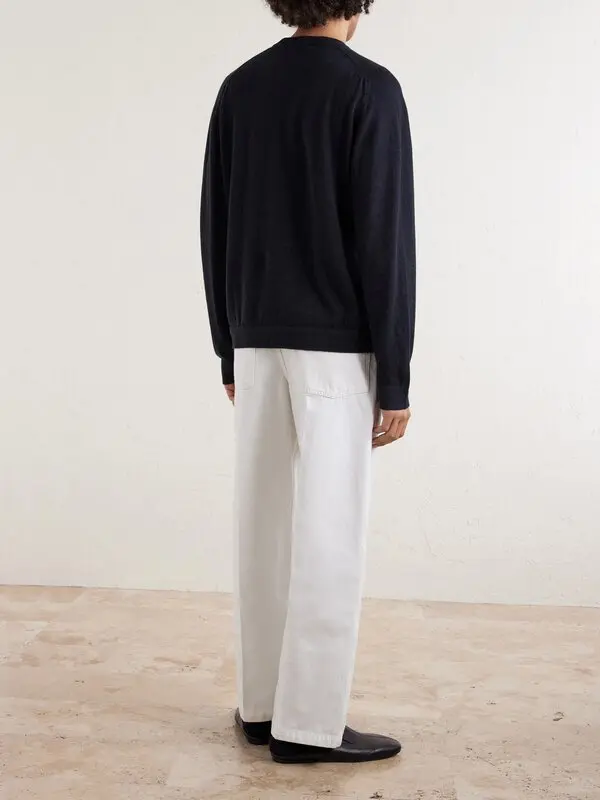 PIACENZA CASHMERE 1733 Cashmere And Linen-blend Sweater