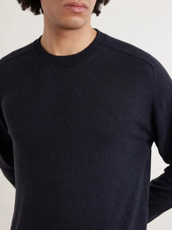PIACENZA CASHMERE 1733 Cashmere And Linen-blend Sweater