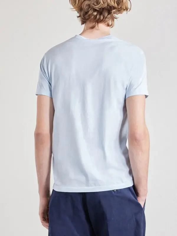 TOM FORD Slim-fit Logo-embroidered Cotton And Silk-blend Jersey T-shirt
