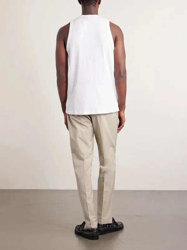 JAMES PERSE Ribbed Stretch-cotton Jersey Tank Top