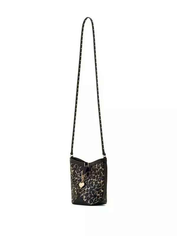 LANVIN Leopard Studded Bucket Bag