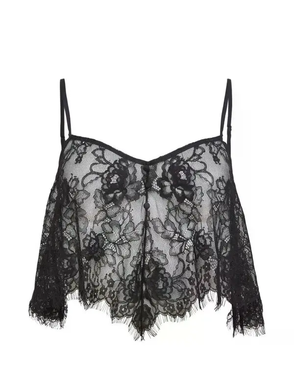 FLEUR DU MAL Juliet Lace Cami - Black