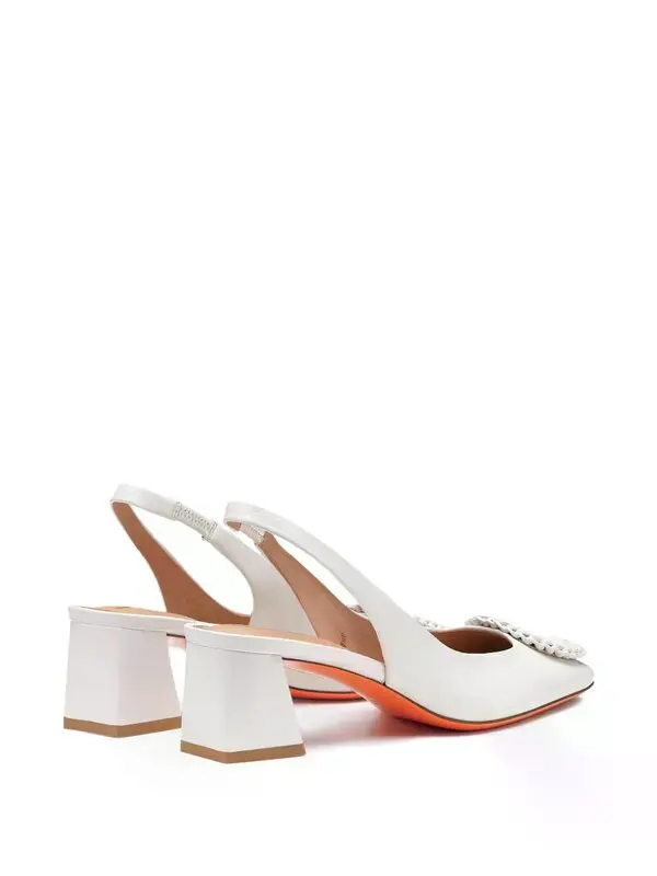 Santoni Buckle Slingback Pumps