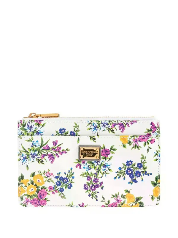 Dolce & Gabbana Floral-print Wallet - White