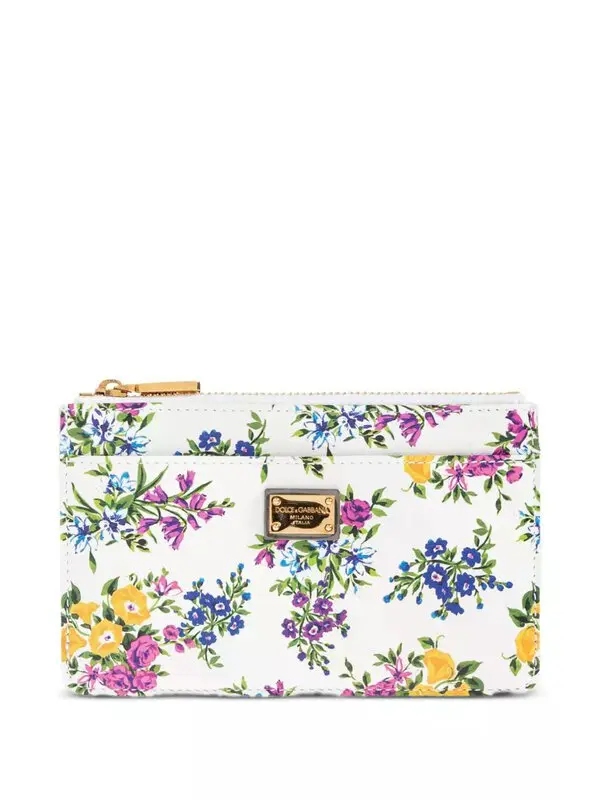 Dolce & Gabbana Floral-print Wallet - White