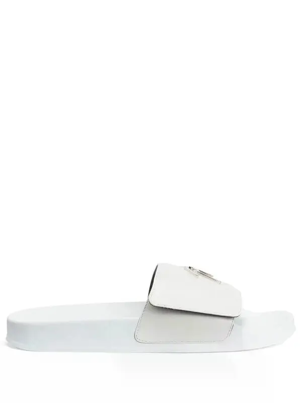GIUSEPPE ZANOTTI Logo-plaque Flat Slides