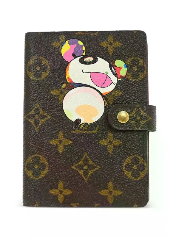 LOUIS VUITTON 2007 X Takashi Murakami Agenda Pm Notebook - Brown