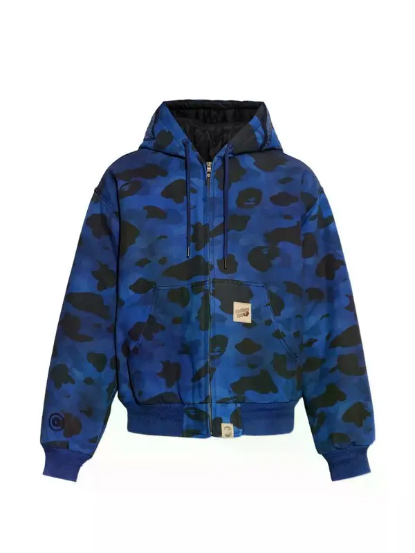 A BATHING APE Camouflage-print Hooded Jacket