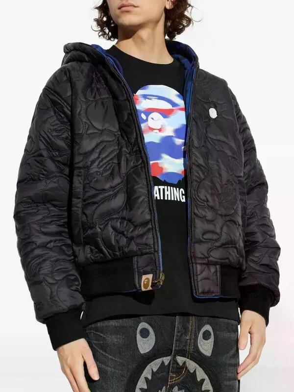 A BATHING APE Camouflage-print Hooded Jacket