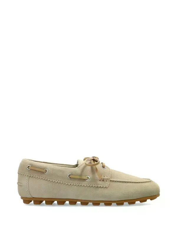 Hogan Barca Boat Shoes - Neutrals