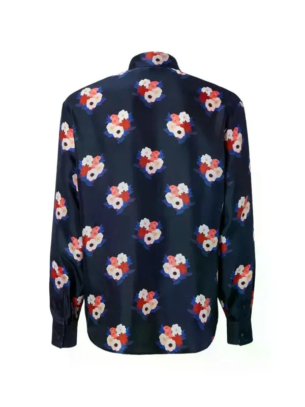 Fendi Floral Print Shirt - Blue