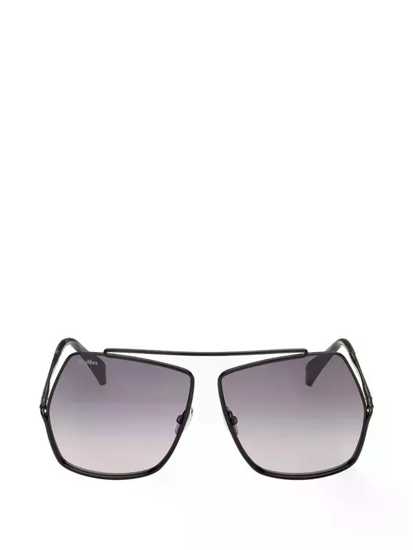 Max Mara Geometric-frame Sunglasses - Black