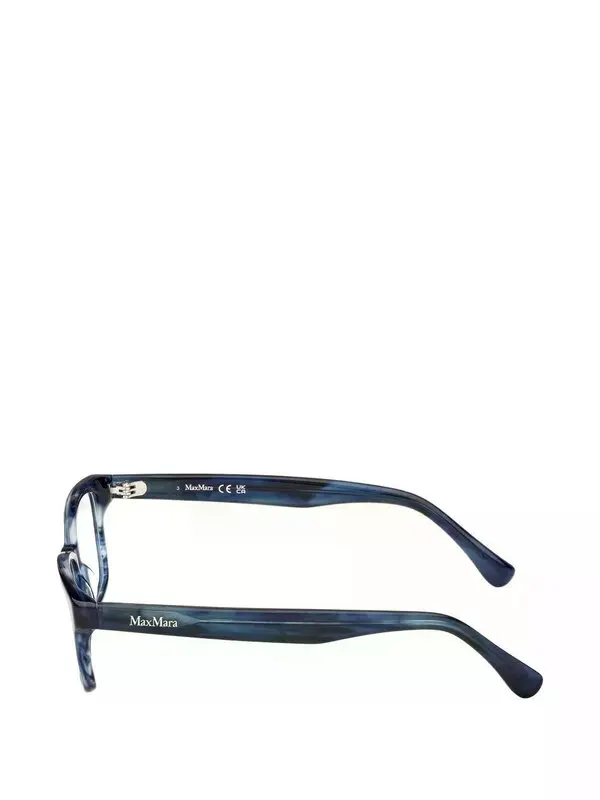 Max Mara Rectangle-frame Glasses - Blue