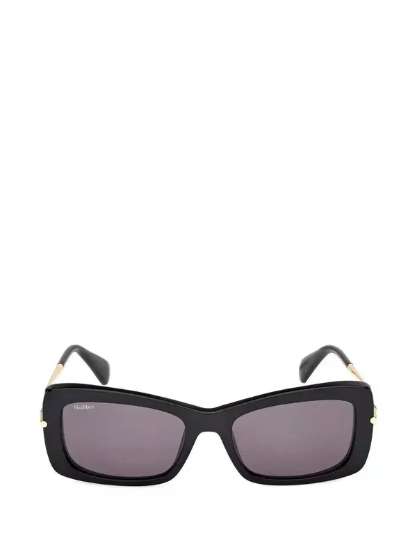 Max Mara Rectangular-frame Sunglasses - Black