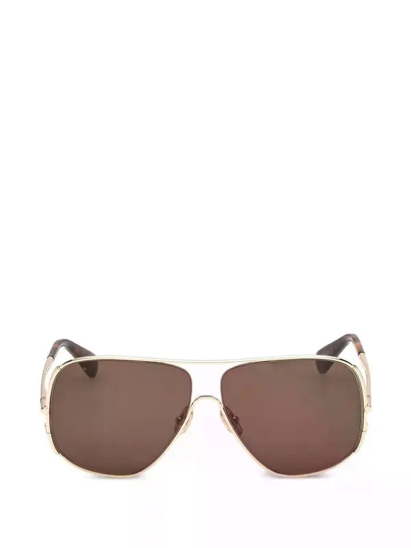 Max Mara Pilot-frame Sunglasses - Gold