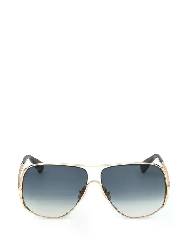 Max Mara Pilot-frame Sunglasses - Gold