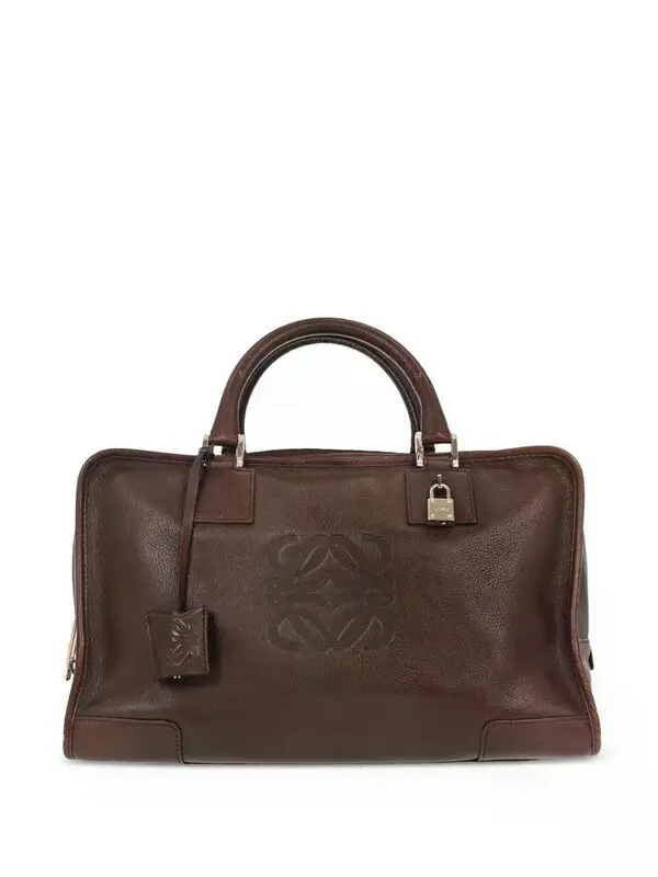 Loewe 2006 Amazona 36 Leather Handbag - Brown