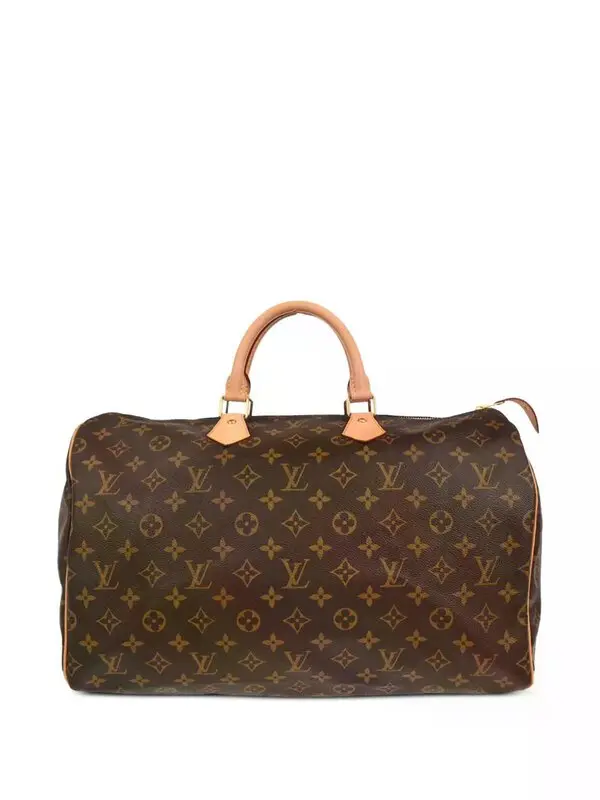 LOUIS VUITTON 2010 40 Monogram Speedy Duffle Handbag - Brown