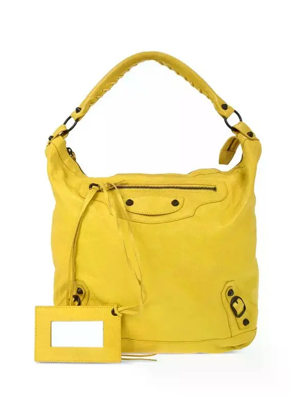 Balenciaga 2013 Day Lambskin Tote Bag - Yellow
