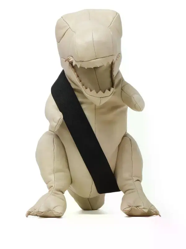 Mihara Yasuhiro Dinosaur-shaped Leather Messenger Bag - Neutrals