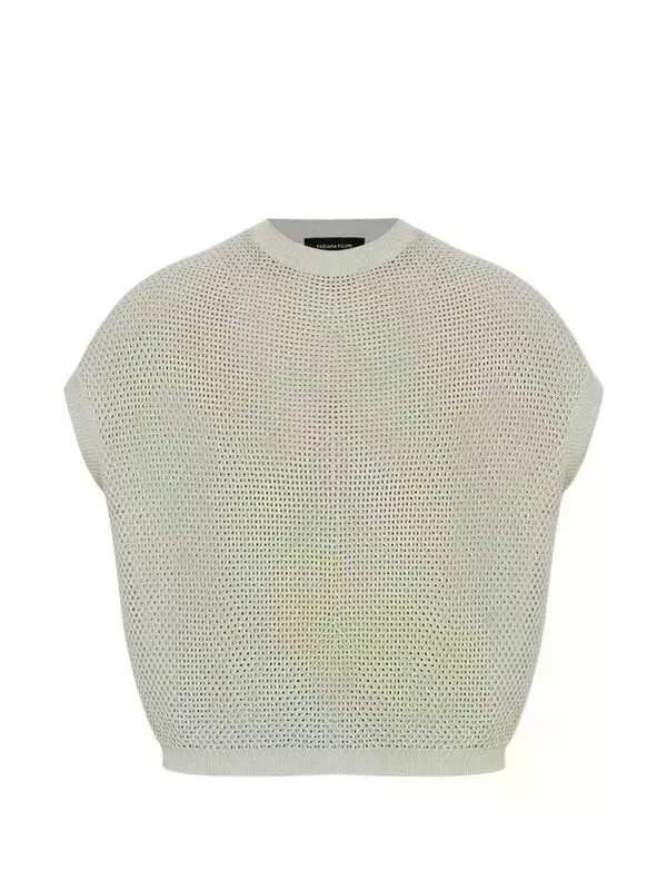 Fabiana Filippi Knitted T-shirt - Grey
