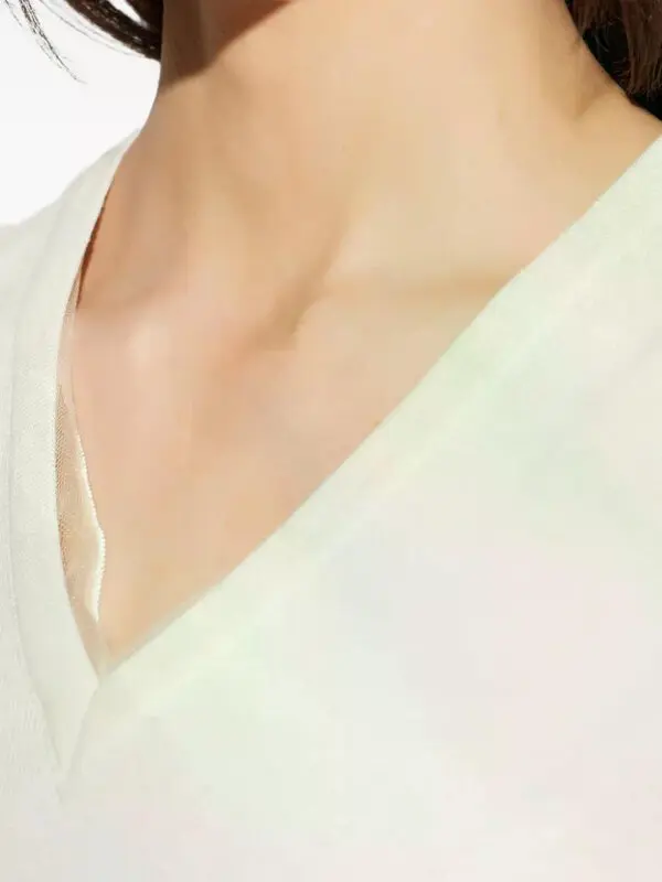 Fabiana Filippi Sleeveless V-neck Vest - Neutrals