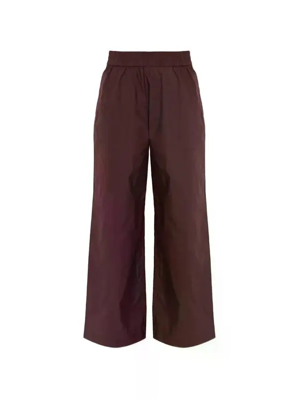 SAMSOE SAMSOE Elasticated Waist Wide-leg Trousers - Brown