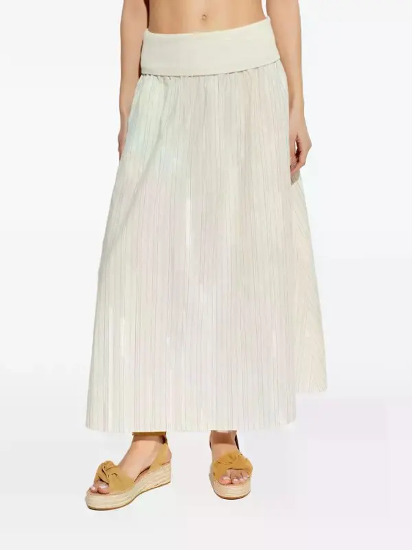 SAMSOE SAMSOE Sathea Striped Maxi Skirt - Neutrals