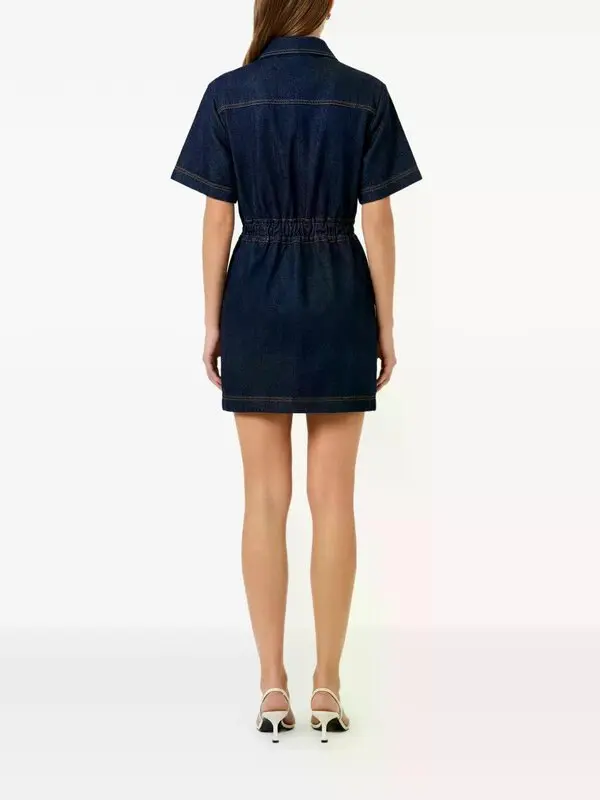 NICHOLAS Button Belted Mini Dress