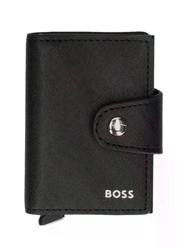 BOSS Snap-button Leather Wallet