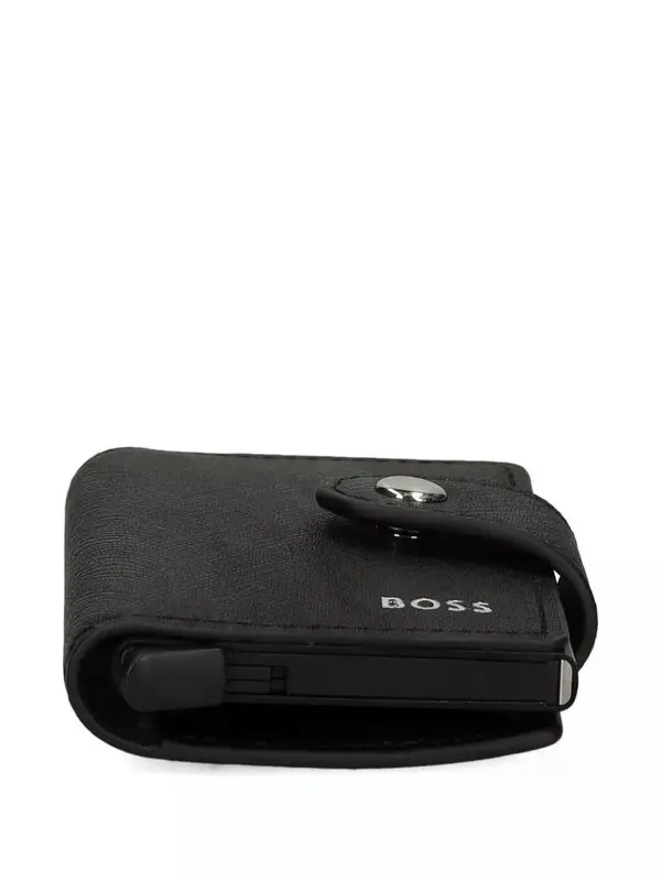 BOSS Snap-button Leather Wallet