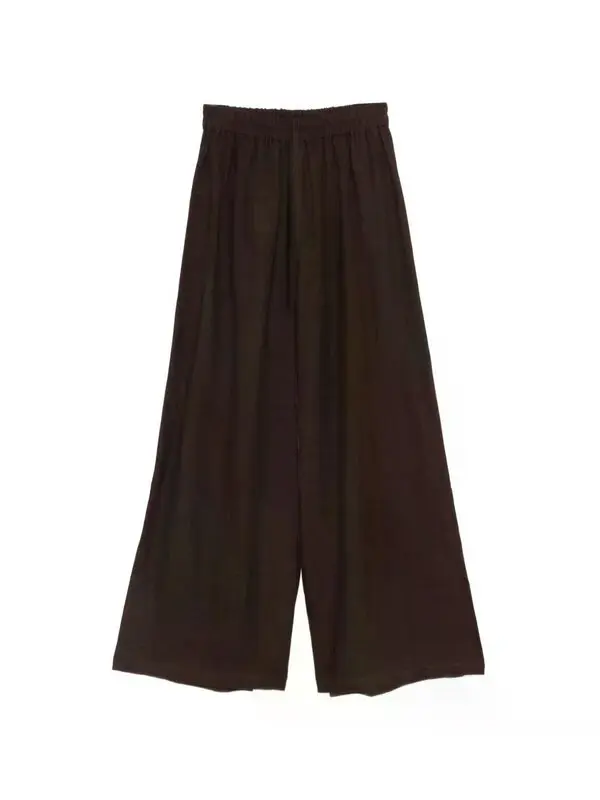 MAURIZIO BRASCHI Elasticated-waistband Trousers - Brown