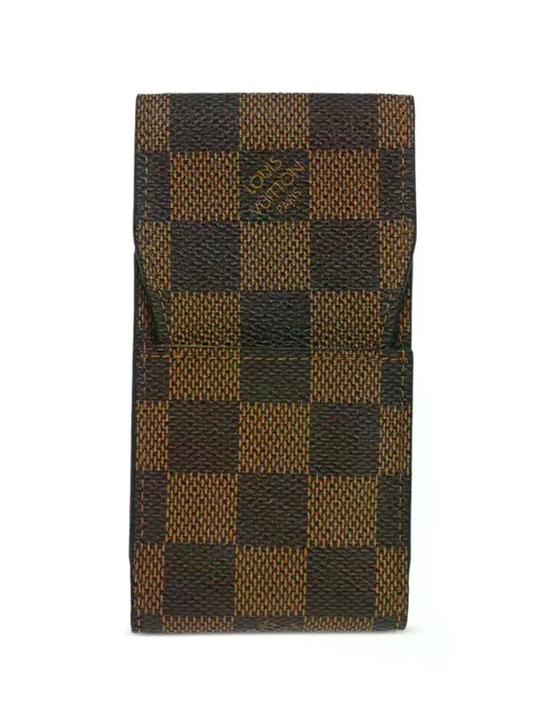 LOUIS VUITTON 2001 Checkerboard Case - Brown