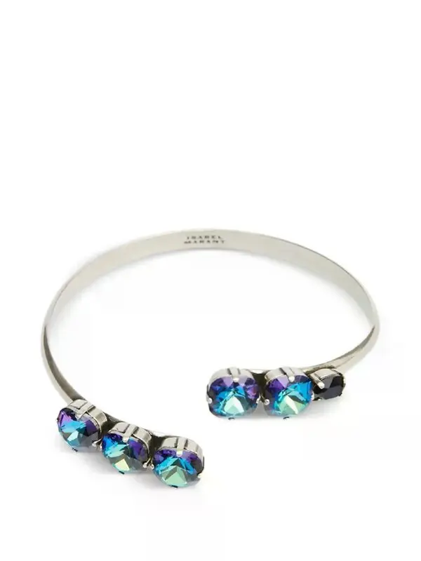 Isabel Marant Olga Cushion-cut Stone Bracelet - Silver