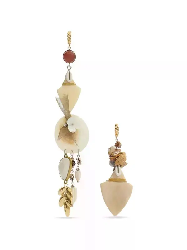 Isabel Marant Anna Asymmetrical Charm Earrings - Gold
