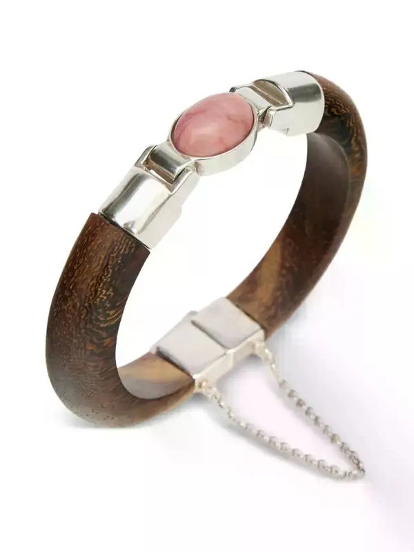 Isabel Marant Étoile Taylor Wood Stone Bracelet - Silver