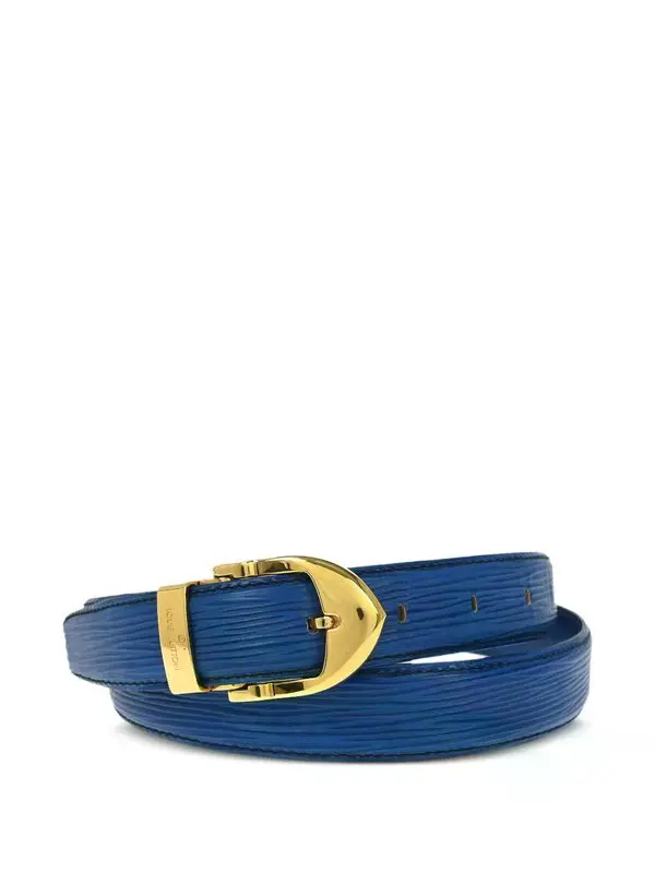 LOUIS VUITTON 1990s Ceinture Leather Belt - Blue