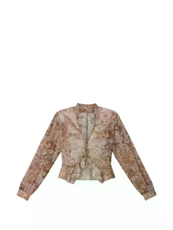 Isabel Marant Celeny Floral-pattern Blouse - Neutrals