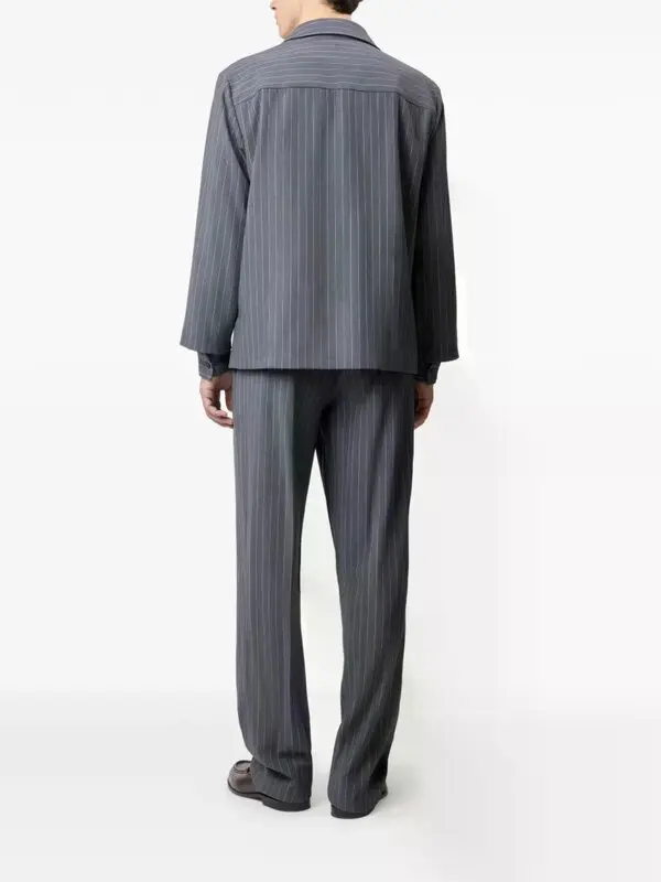 TOD'S Pinstripe-pattern Flap-pocket Jacket